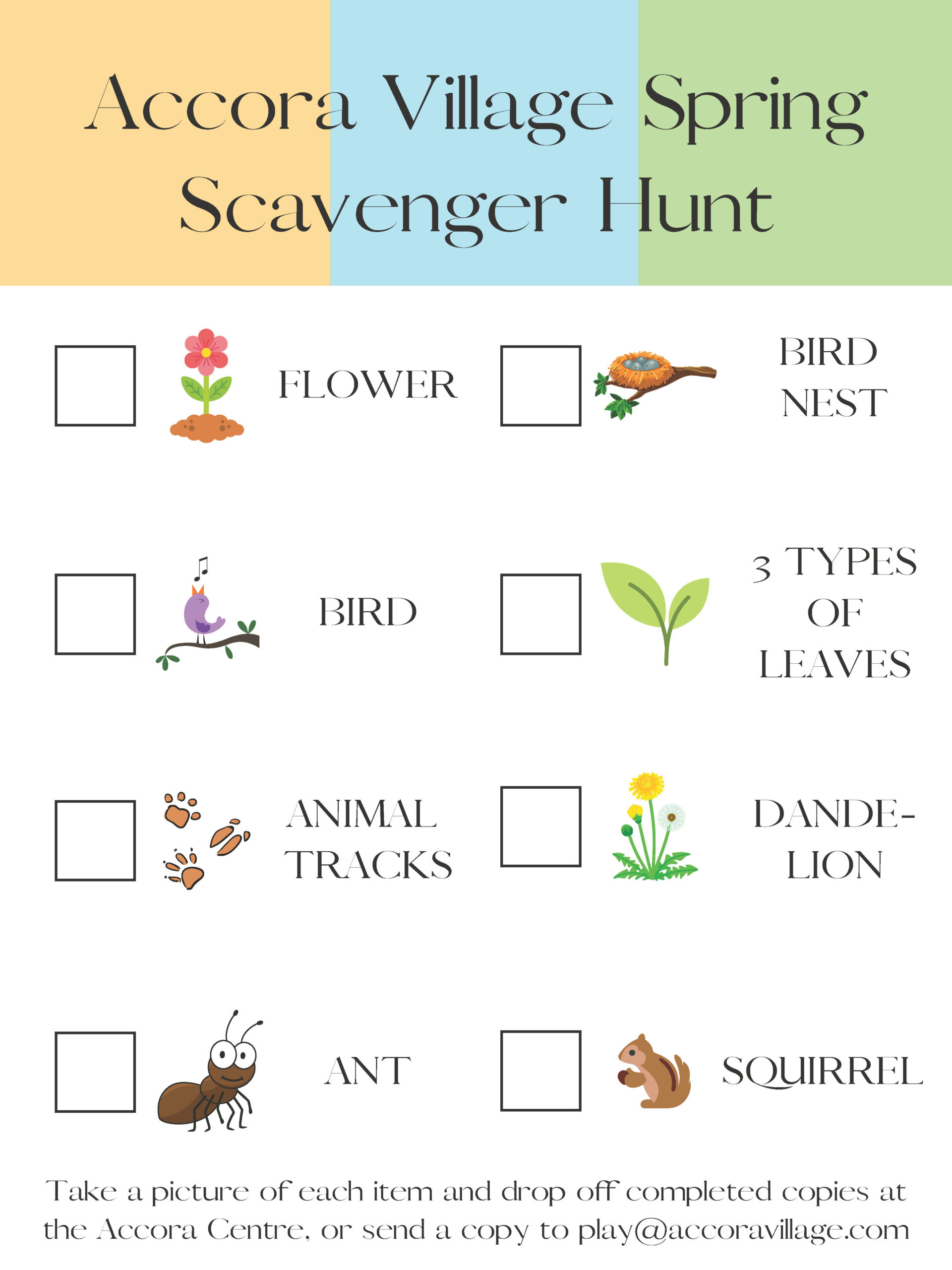 Spring Scavenger Hunt | Accora Village